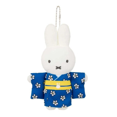 Miffy Blue Kimono Plush Keychain