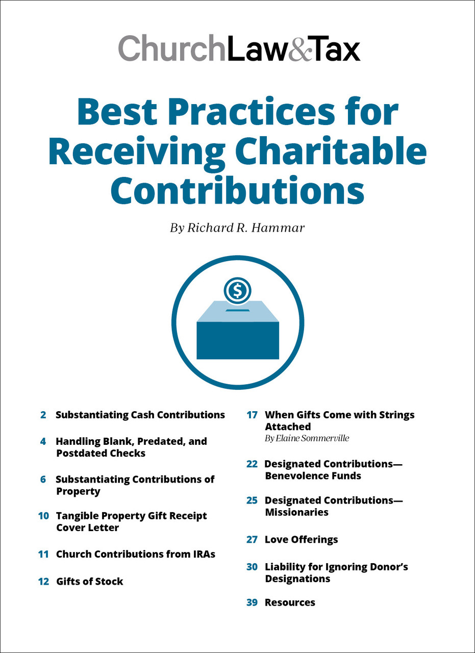 Best Practices for Receiving Charitable Contributions