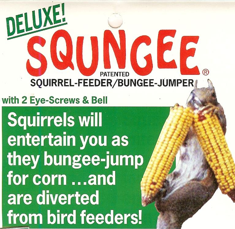 Squngee DeluxeI Bungee-Jumping Squirrel Feeder