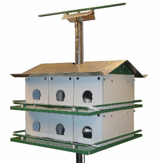 NATURE HOUSE TRIO CASTLE PURPLE MARTIN BIRD HOUSE 12 ROOM COMPLETE ...