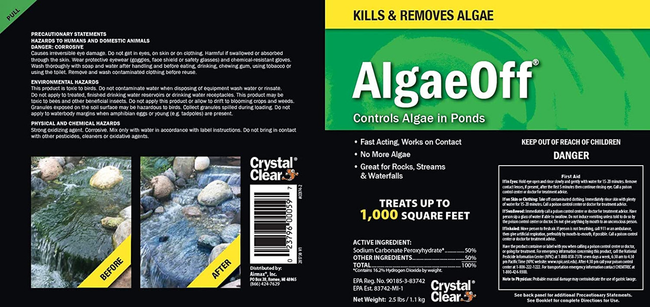 CrystalClear AlgaeOff String Algae Remover 8 LBS CC074-08