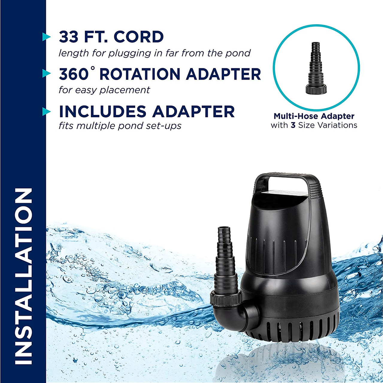 Alpin Alpine Hurricane Pond Waterfall Pump 4100 gph PAB4100