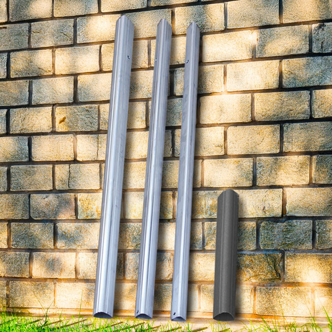 S&K Telescoping Aluminum Tri-Pole with Ground Socket, 15' Tall TTP-15-3