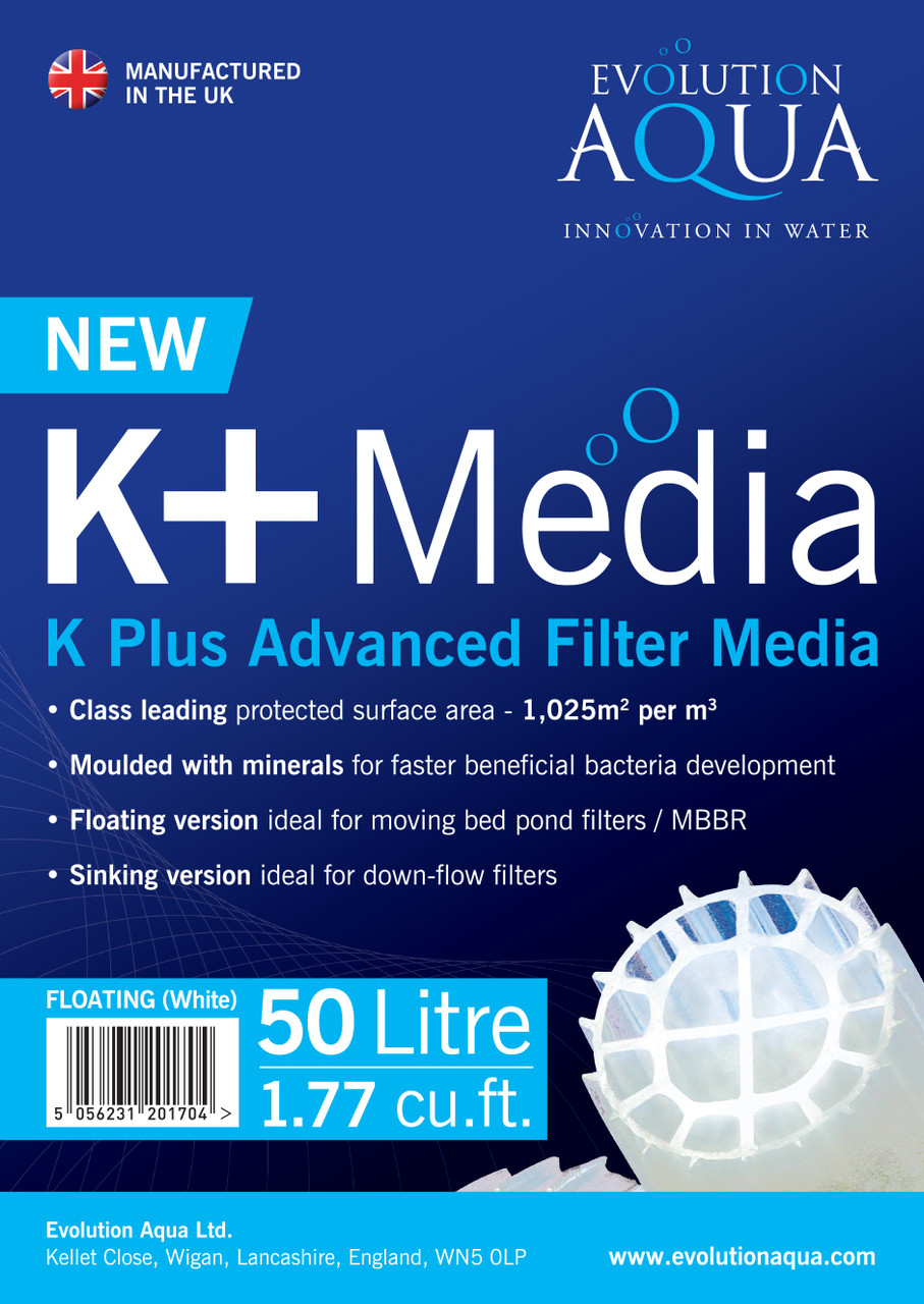 Evolution Aqua K Advanced Filter Media 50 Liter Floating Media