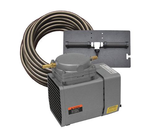 EasyPro Pond Aeration System -1/8 HP Kit w/ Quick Sink Tubing PA12W