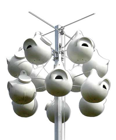 Troyer's Deluxe Gourd Rack with 12 Crescent SREH Super Gourds