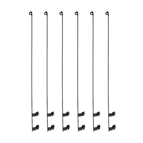 String Light Pole Kit- Baluster Mount - 6 pack