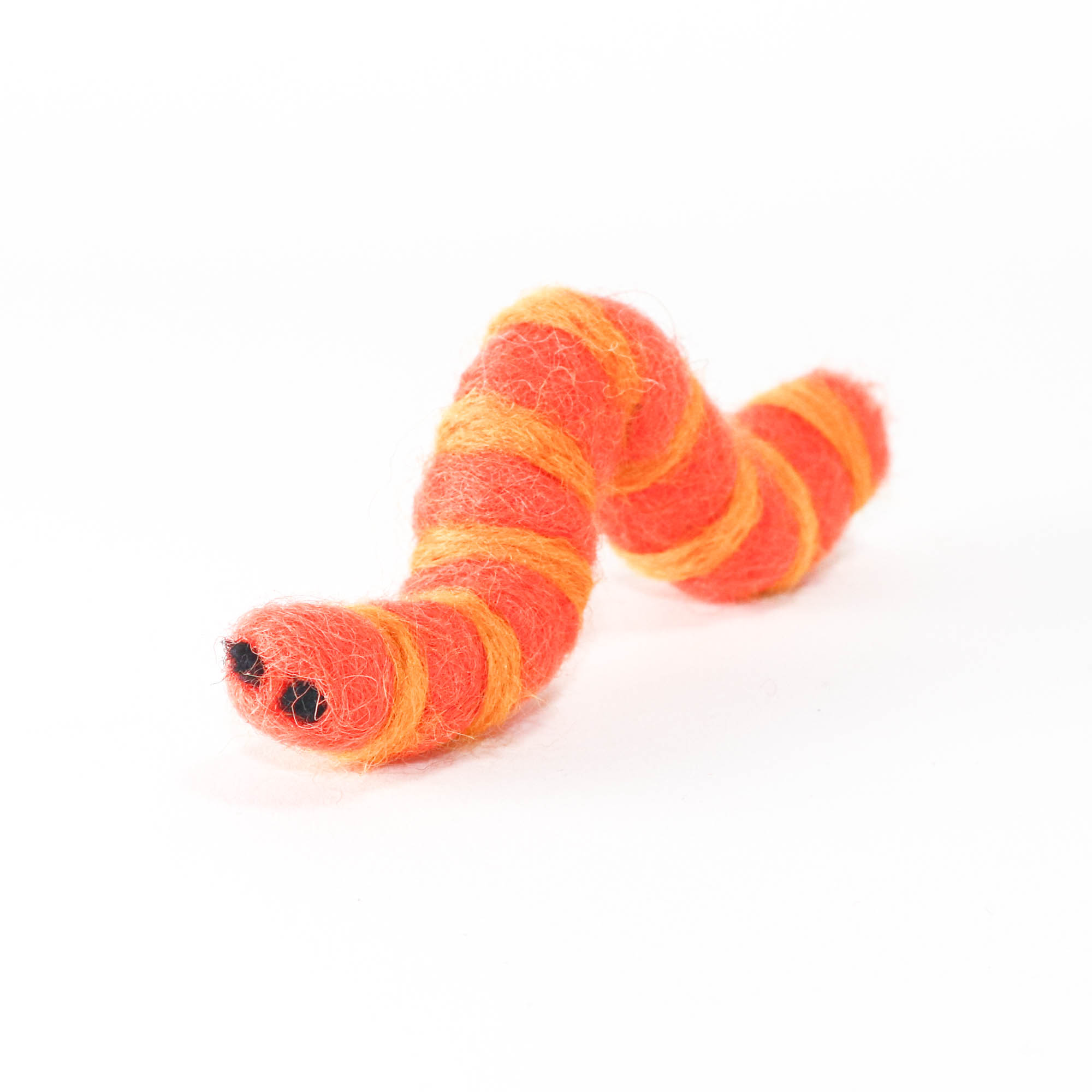 Needle Felted Worm, An Ode to Slimey - Once Again Sam