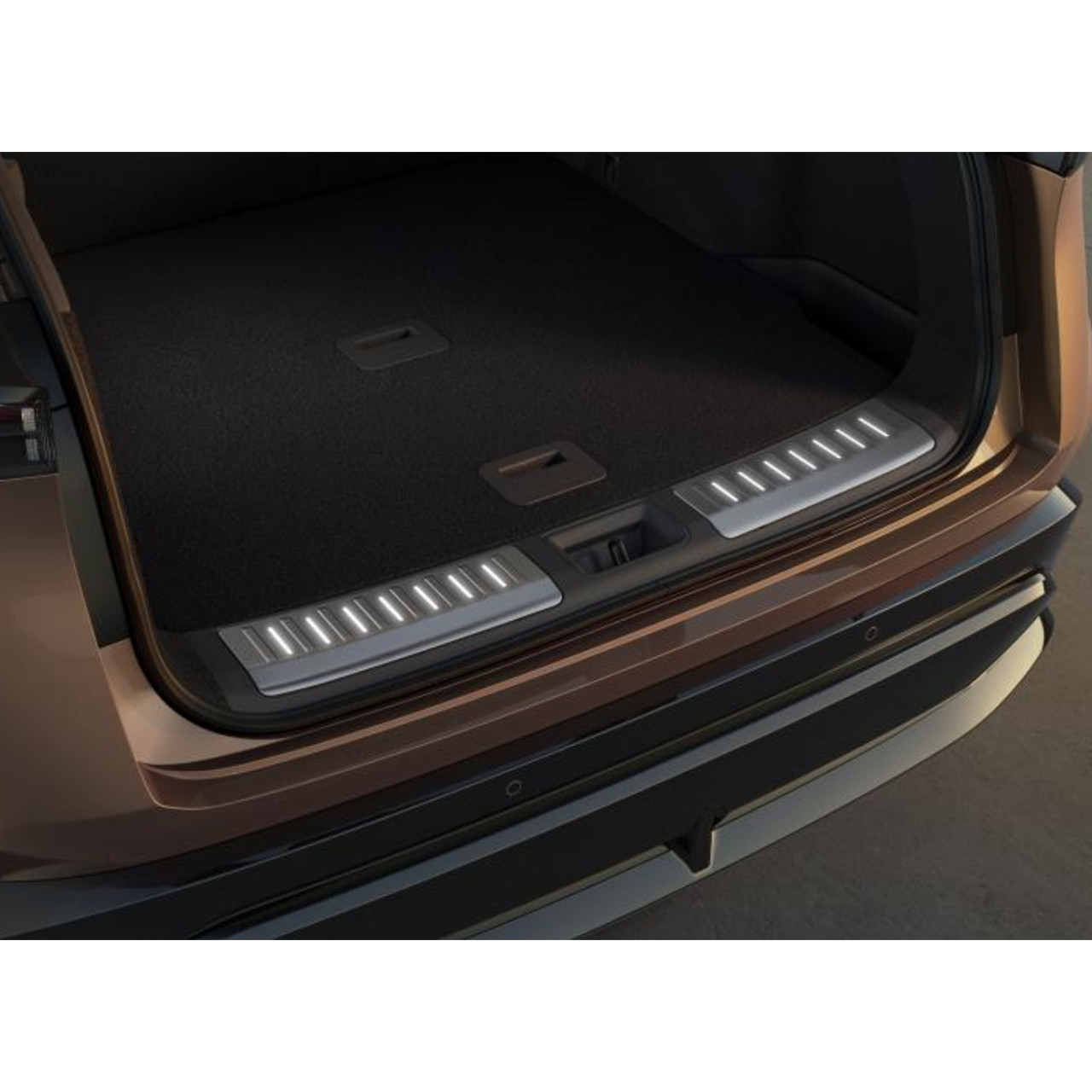 2023-2025 Nissan ARIYA Illuminated Cargo Scuff Plate Kit | All Things ...