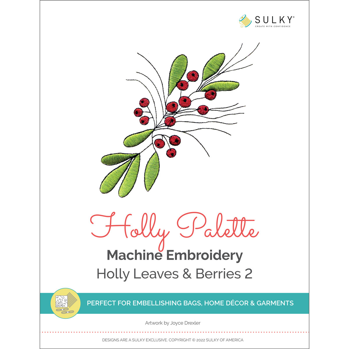 Christmas: Holly Machine Embroidery Design Collection