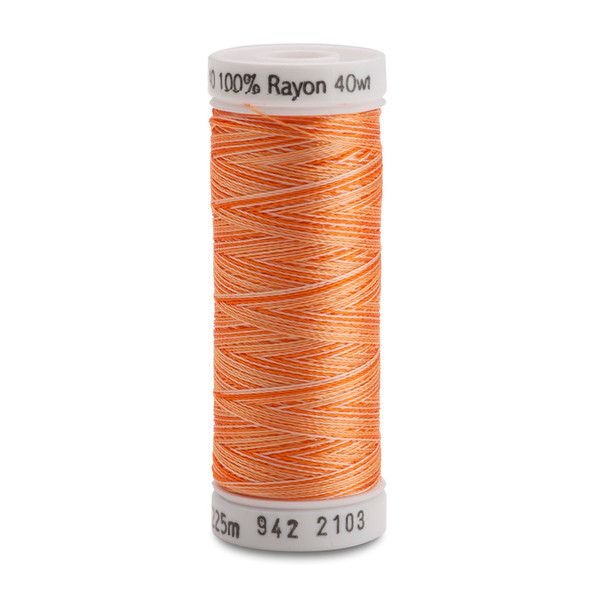 Sulky 40 Wt. Rayon Variegated Thread - Vari-Oranges - 250 yd. Spool