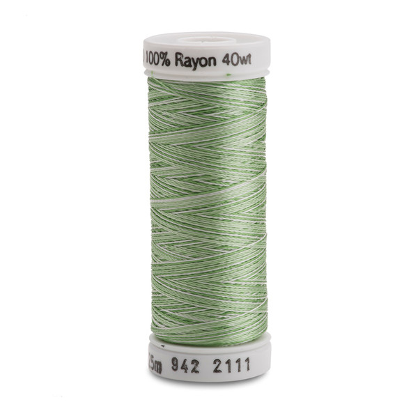 Sulky 40 Wt. Rayon Variegated Thread - Vari-Grass Greens - 250 yd. Spool