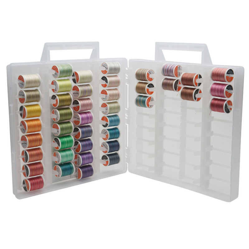 Universal Slimline Thread Storage Box - 12 Wt. Cotton Blendables Thread ...