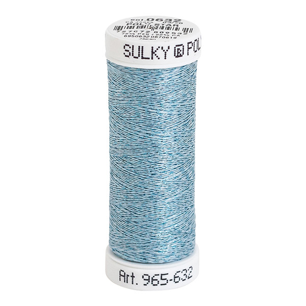 Sulky 30 Wt. Poly Sparkle™ Thread - Jade Tint with Tone on Tone Sparkle ...