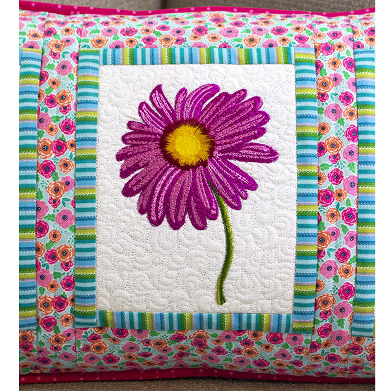 Pollen: Gerbera Daisy - Machine Embroidery Design