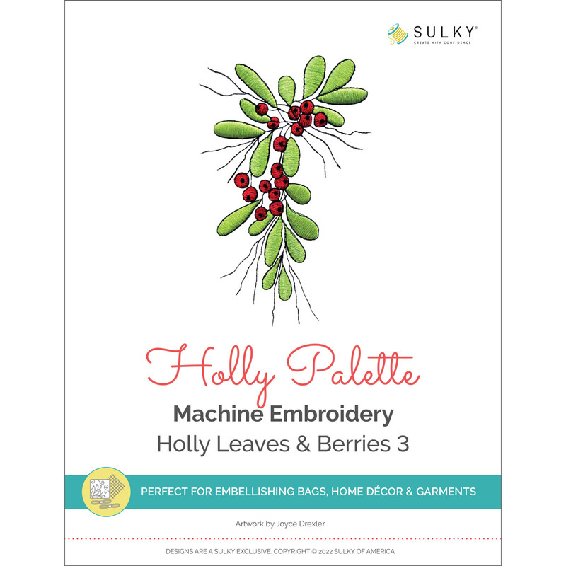Christmas: Holly Machine Embroidery Design Collection