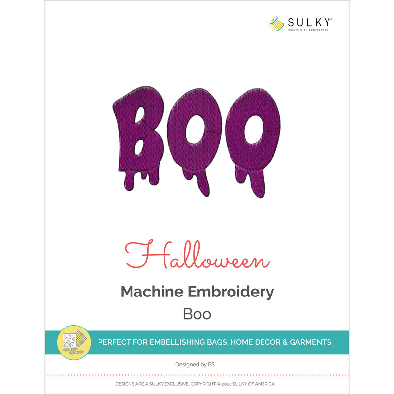 Boo Halloween Machine Embroidery Design