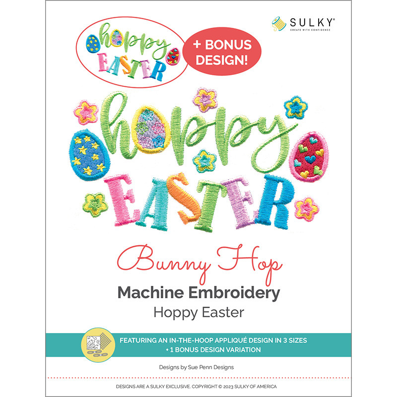 Bunny Hop Machine Embroidery Design Collection - 6 Designs