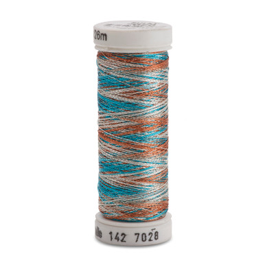 Sulky Original Metallic Thread - Silver/Lt. Copper/Electric Blue - 140 ...