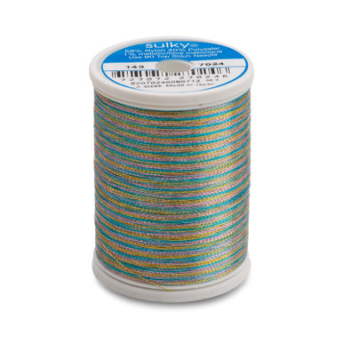 Sulky Original Metallic Thread - Lt. Blue/Gold/Lavender - 1,000 yd. Spool