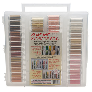 Original Slimline Thread Storage Box - 40 Wt. Rayon Complete Flesh-tone ...