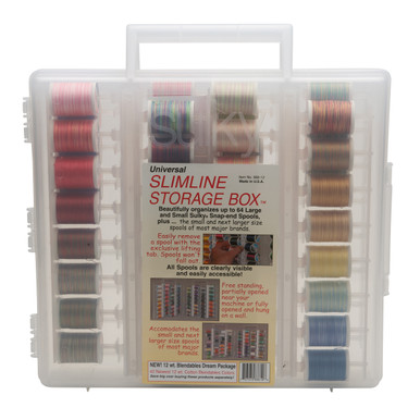 Universal Slimline Thread Storage Box - 12 Wt. Cotton Blendables Thread ...