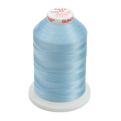 Sulky 40 Wt. Rayon Thread- Med. Pastel Blue - 5,500 yd. Jumbo Cone