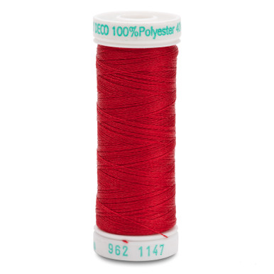 Sulky 40 Wt. Poly Deco Thread - Christmas Red - 250 yd. Spool