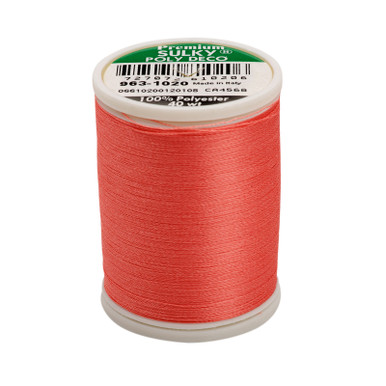 Sulky 40 Wt. Poly Deco Thread - Dk. Peach - 900 yd. Spool