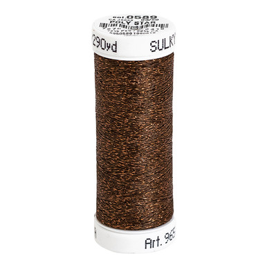 Sulky 30 Wt. Poly Sparkle™ Thread - Russet with Copper Sparkle - 290 yd ...