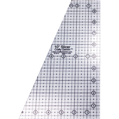 Crafty Gemini - 10" Slicer Quilting Ruler