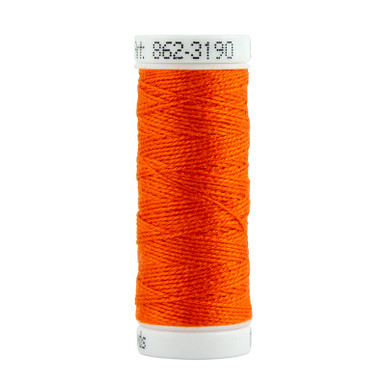 Sulky Filaine Petites 12 Wt. Acrylic Thread - Tangerine - 50 yd. Snap Spool