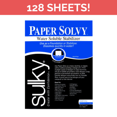 Sulky Paper Solvy 8.5" x 11" - 128 Sheets