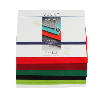 Felty Holiday Assortment - 12 sheets - 8” x 11”