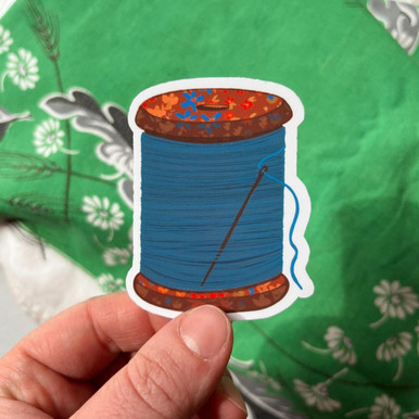 Blue Spool Sticker