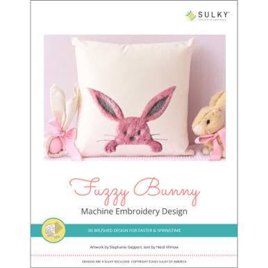Fuzzy Bunny Filaine Machine Embroidery Design