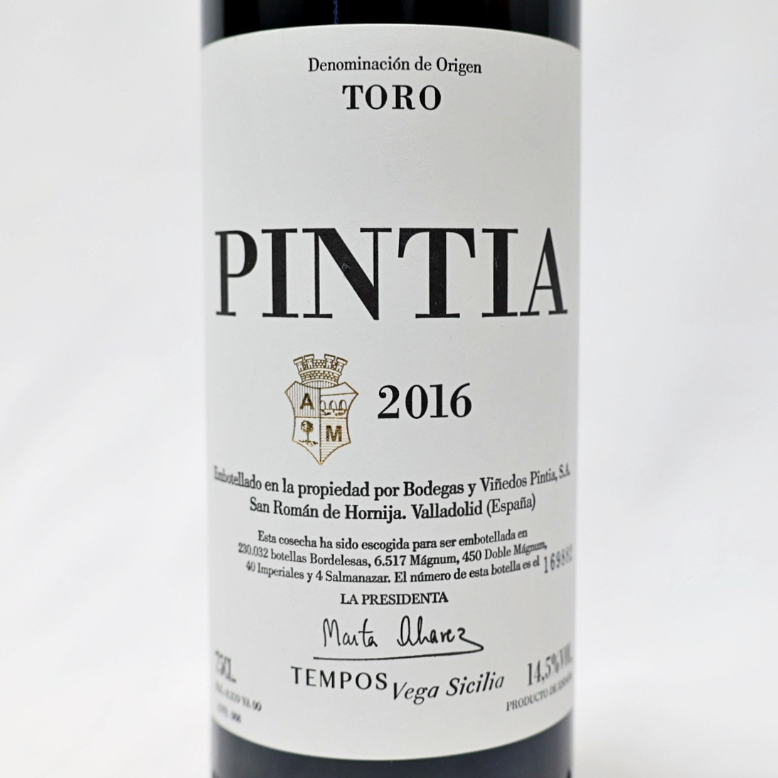 2016 Vega Sicilia 'Pintia', Toro, Spain 24D0430