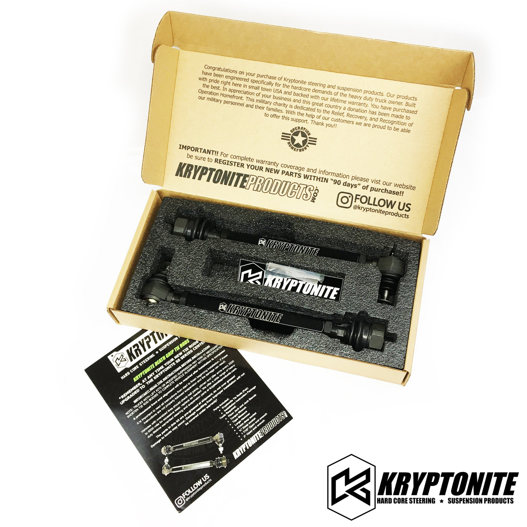 Chevrolet Silverado 2500HD 2011-2019 Kryptonite Death Grip Tie Rod Kit ...