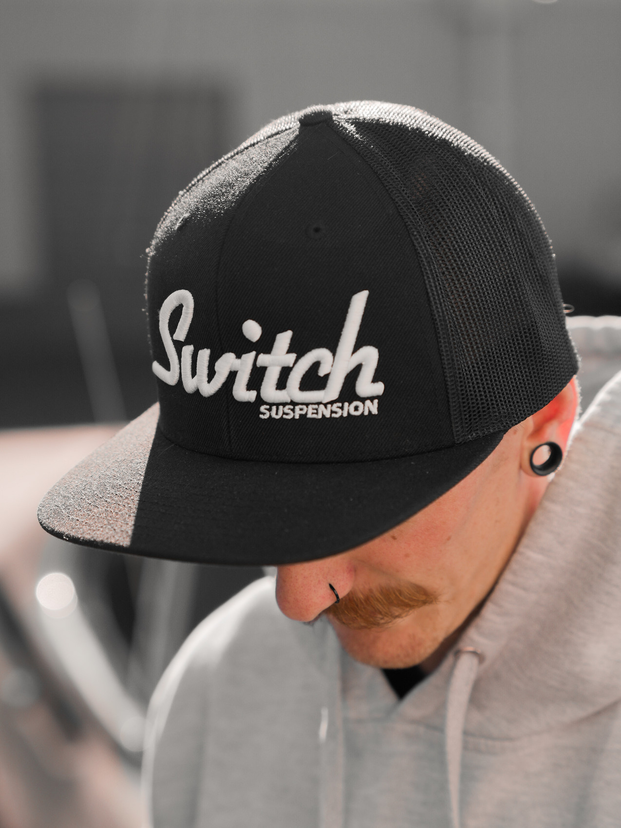 Switch Suspension "Switch Script" Snap Back Trucker Hat - Switch Suspension