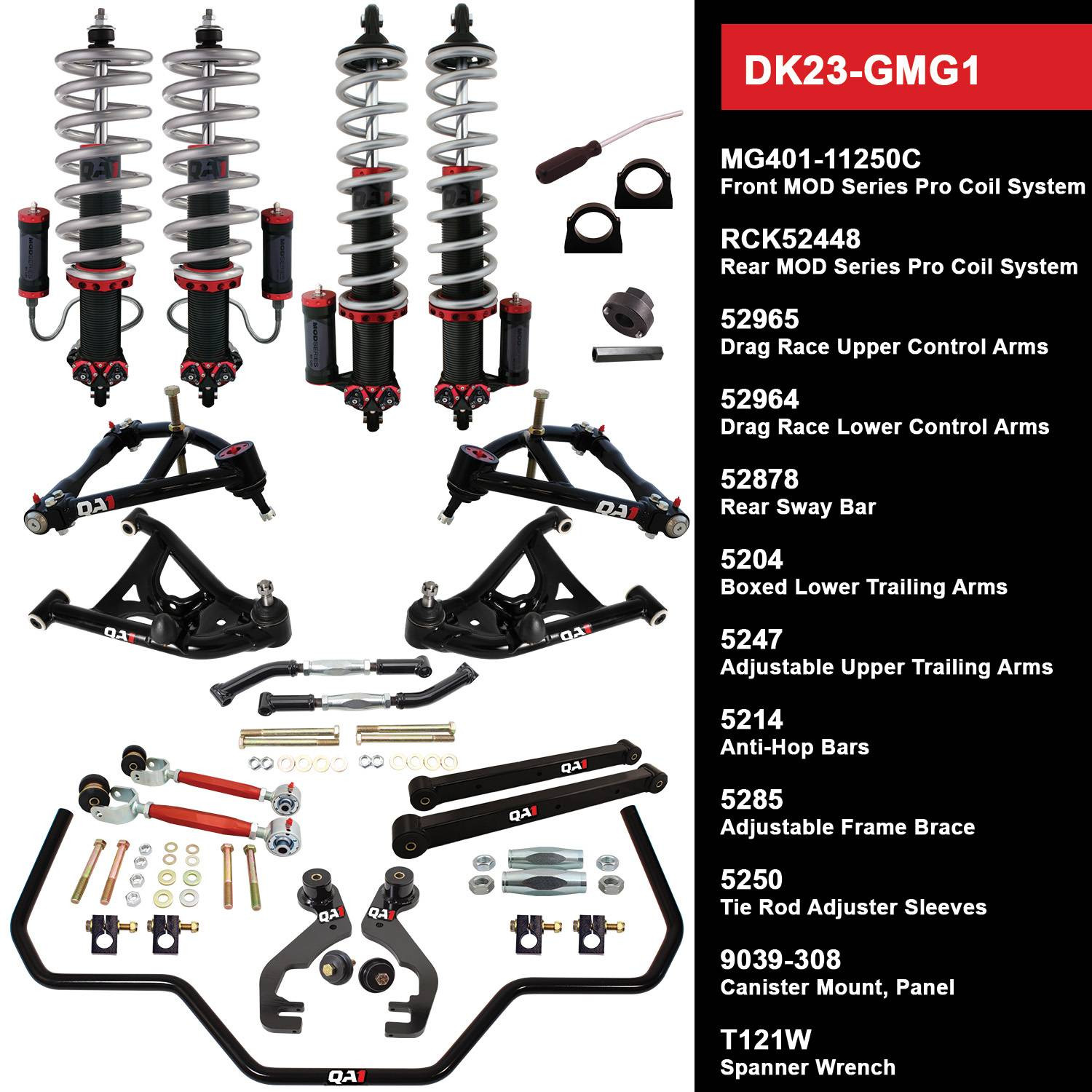 GM G-Body 1978-1988 QA1 Drag Racing Kit - Switch Suspension