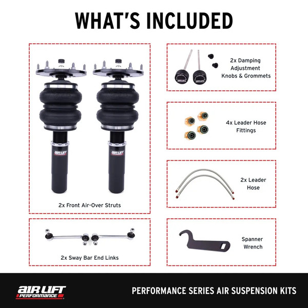 BMW 1-Series 2012-2018 Air Lift Performance Front Kit - Switch Suspension