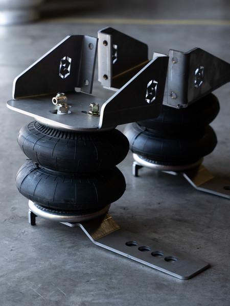Air Over Leaf Air Bag Brackets Upper and Lower Set