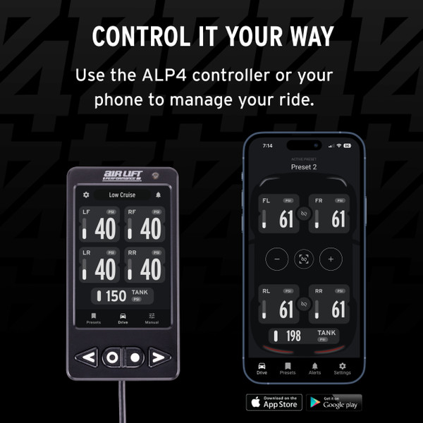 Air Lift ALP4 Digital Leveling System - Switch Suspension