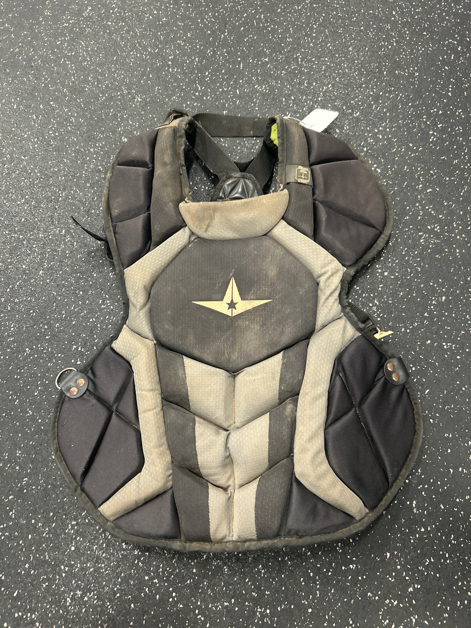 Used All Star S7X Catchers Chest Protector Black Intermed