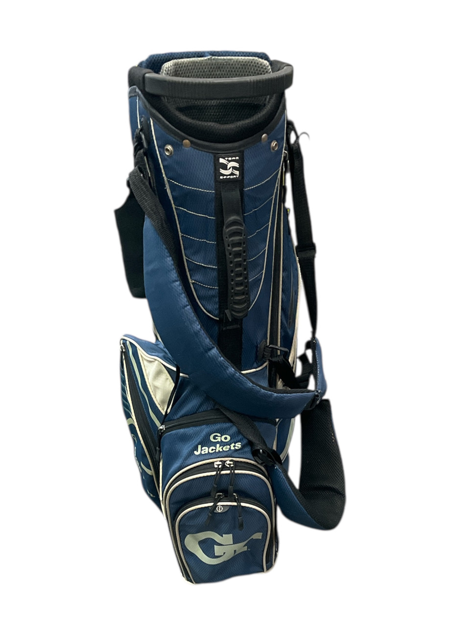Used Team Effort GA TECH BAG Mens Stand Bag Navy Blue