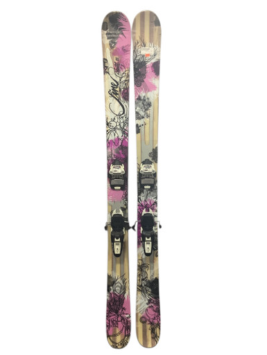 Used LINE TWIN POWDER Womens Skis Only None 158 cm