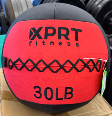 New XPRT Fitness Soft Wall Ball 30lb Red/Black