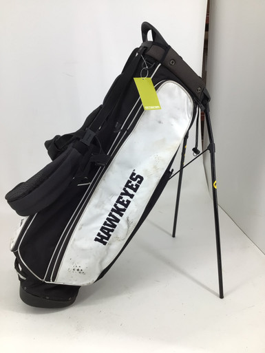Used Ping MASCOT IOWA HAWKEYE LIU 4WAY STAND BAG Womens Stand Bag White