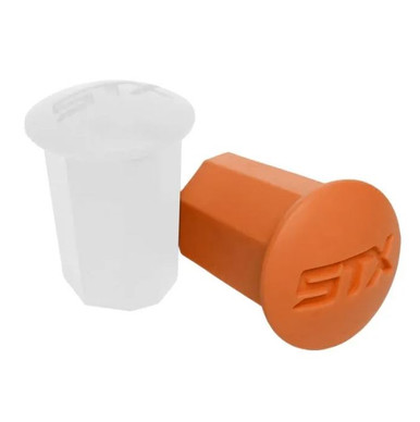 New STX End Cap 1" 2PK Wht/Org
