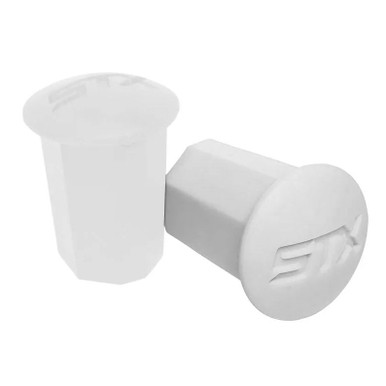 New STX End Cap 1" 2PK Wht/Wht
